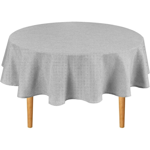 CHE-Round Table Cloth 30 Inch Linen - Wrinkle and Stain Resistant ...