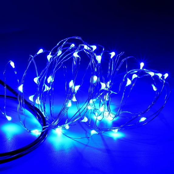 CHE-USB Plug in LED Fairy Lights,2 Packs of 50 LED Bulbs 16 Ft Silver ...