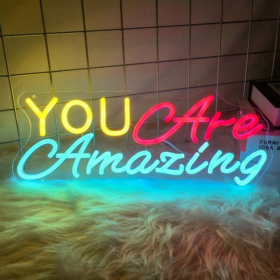 CHE-You Are Amazing Neon Signs, LED Light Up Sign for Wedding ...