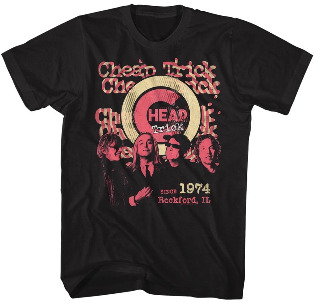 CHEAP TRICK Mens New T-Shirt Since 1974 100% BLACK Cotton New in SM ...