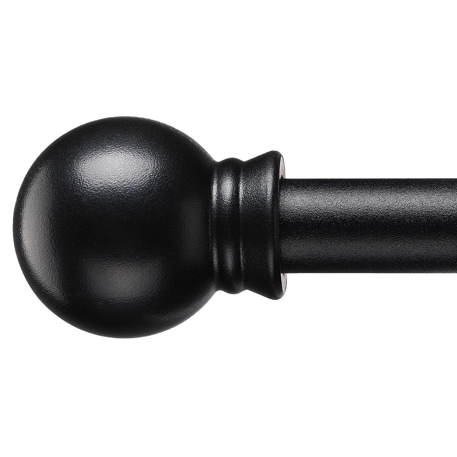 CHEASYOU Black Curatin Rod Set for Windows, 5/8 Heavy Duty Metal ...