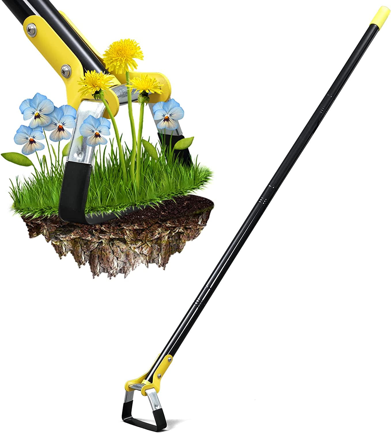 CHEASYOU Stirrup Hoe Garden Tool, Heavy Duty Hula Weeding Hoe for ...