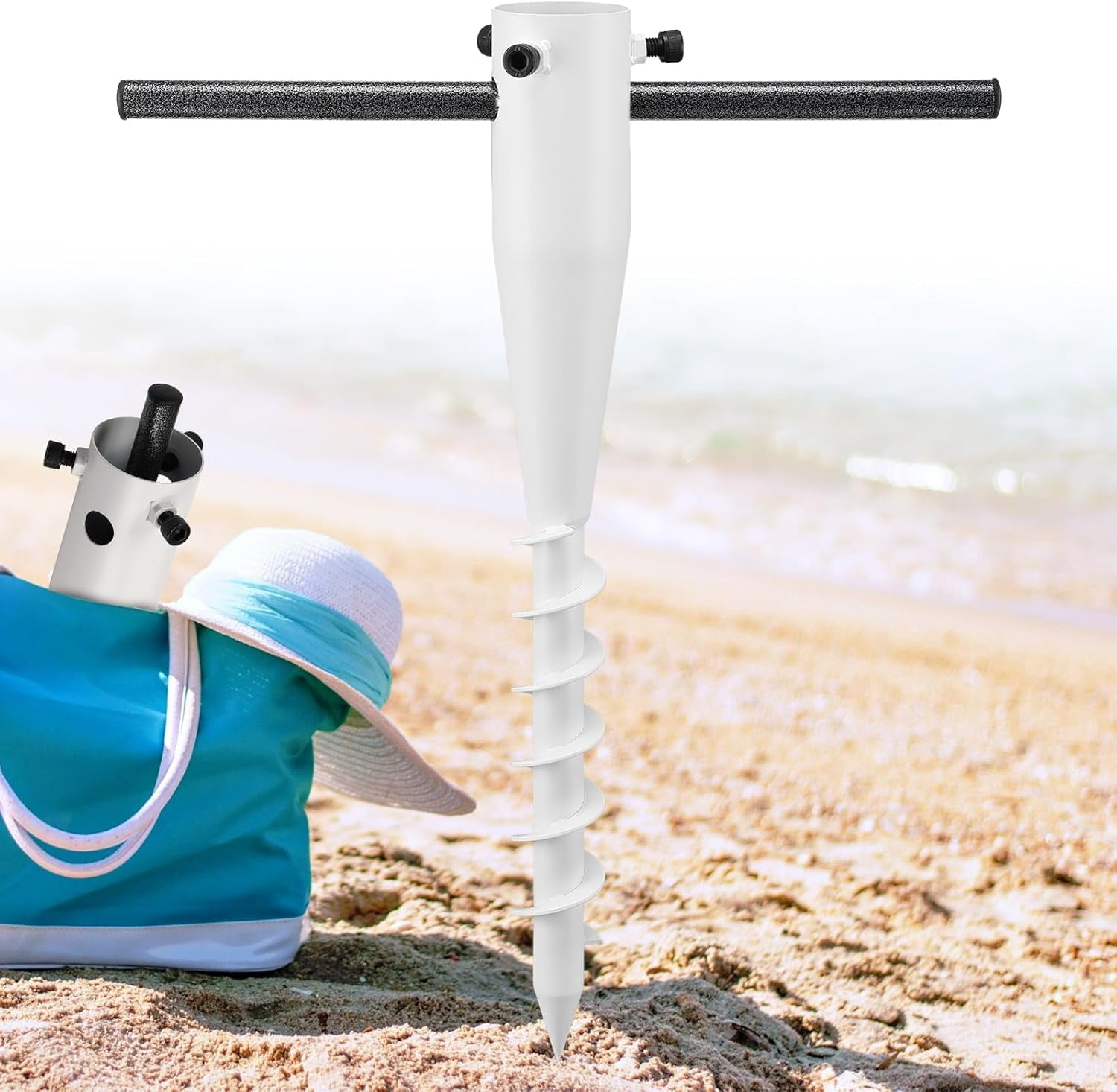 CHEASYOU Umberlla Sand Anchor, Brach Umbrella Achor, Heavy Duty Rust ...
