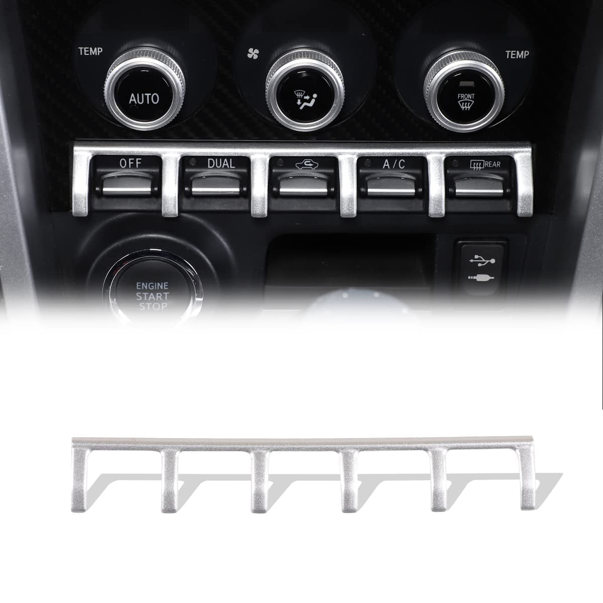 CHEAYAR Central Control A/C Panel Cover Tirm,Compatible with Toyota 86 ...