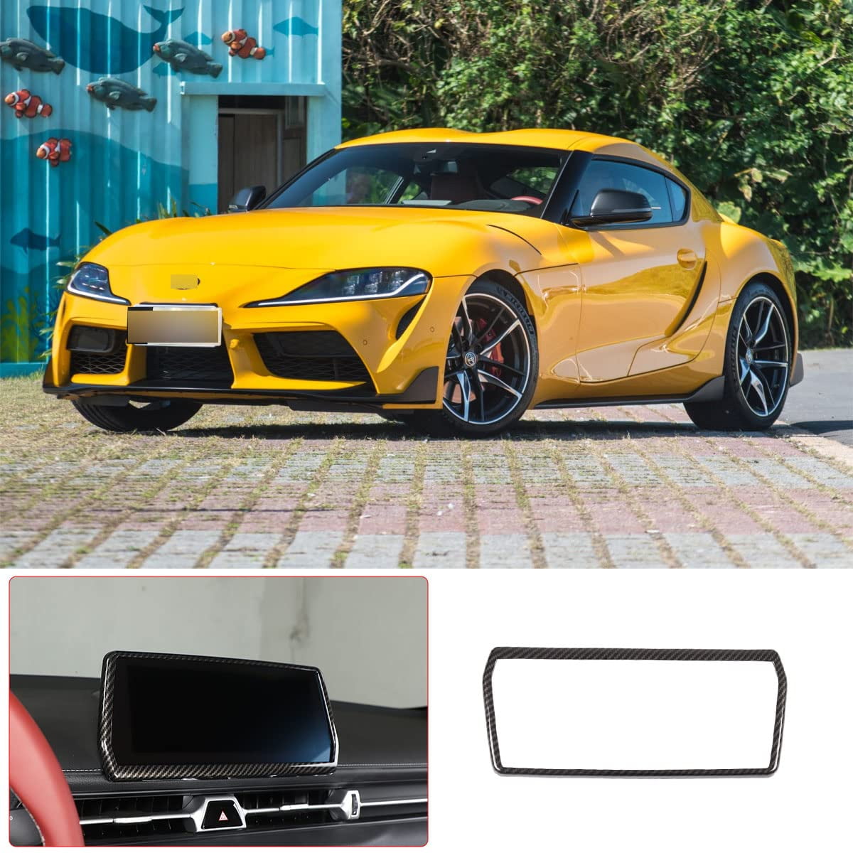 CHEAYAR GPS Screen Frame Fit for Toyota Supra A90 A91 MK5 2019-2022,Car ...