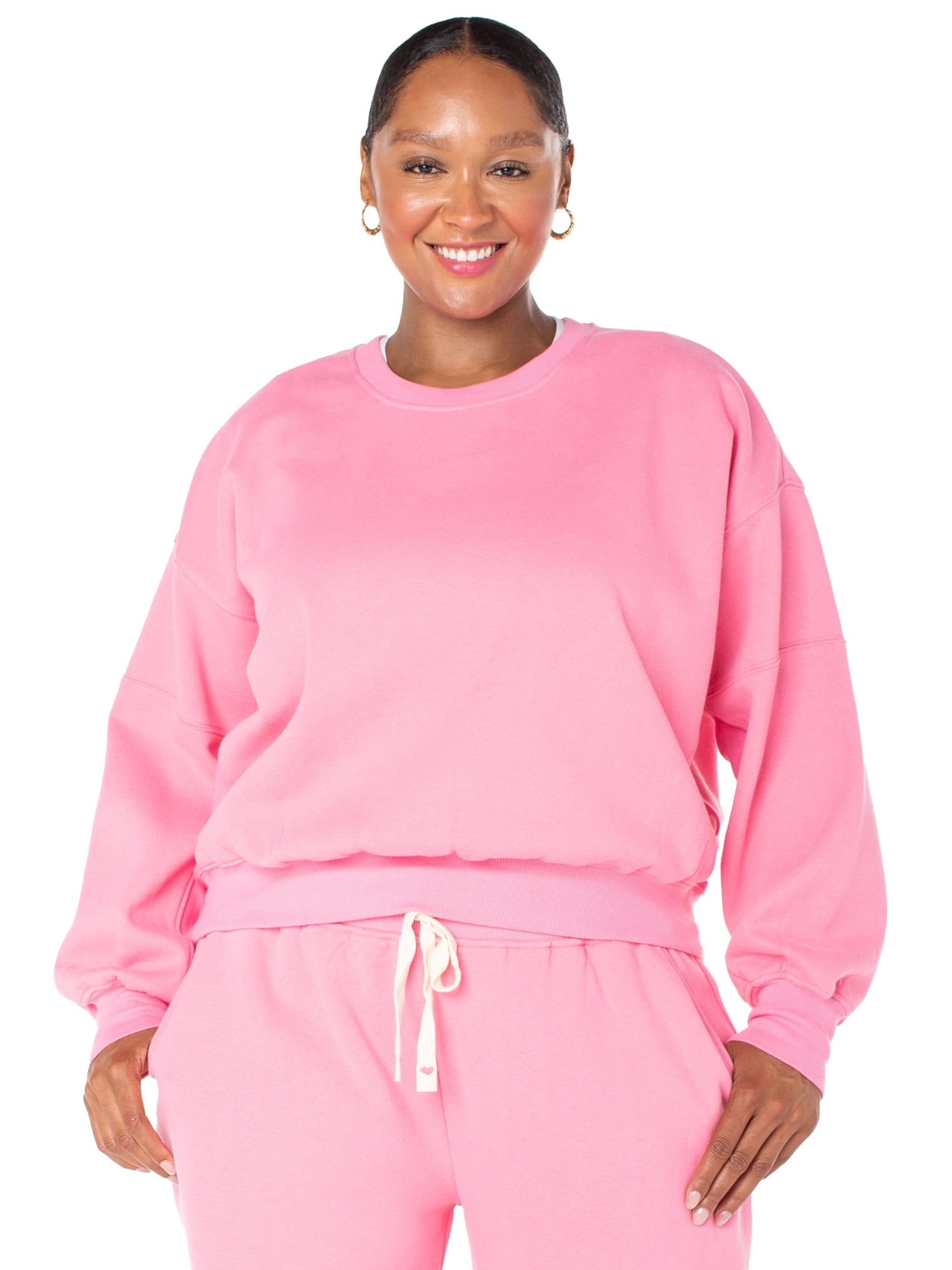 CHECK Celebrity Pink Women's Oversized Boyfriend Sweatshirt Celebrity ...