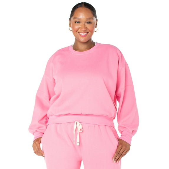 CHECK Celebrity Pink Women's Oversized Boyfriend Sweatshirt Celebrity ...