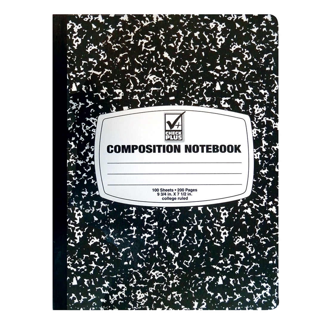 SB Distribution Ltd. CHECK PLUS Composition Notebook College Ruled, 100 ...