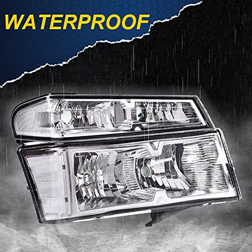 CHEDA Headlights, Compatible with 2004-2012 GMC Canyon/Chevy Colorado ...