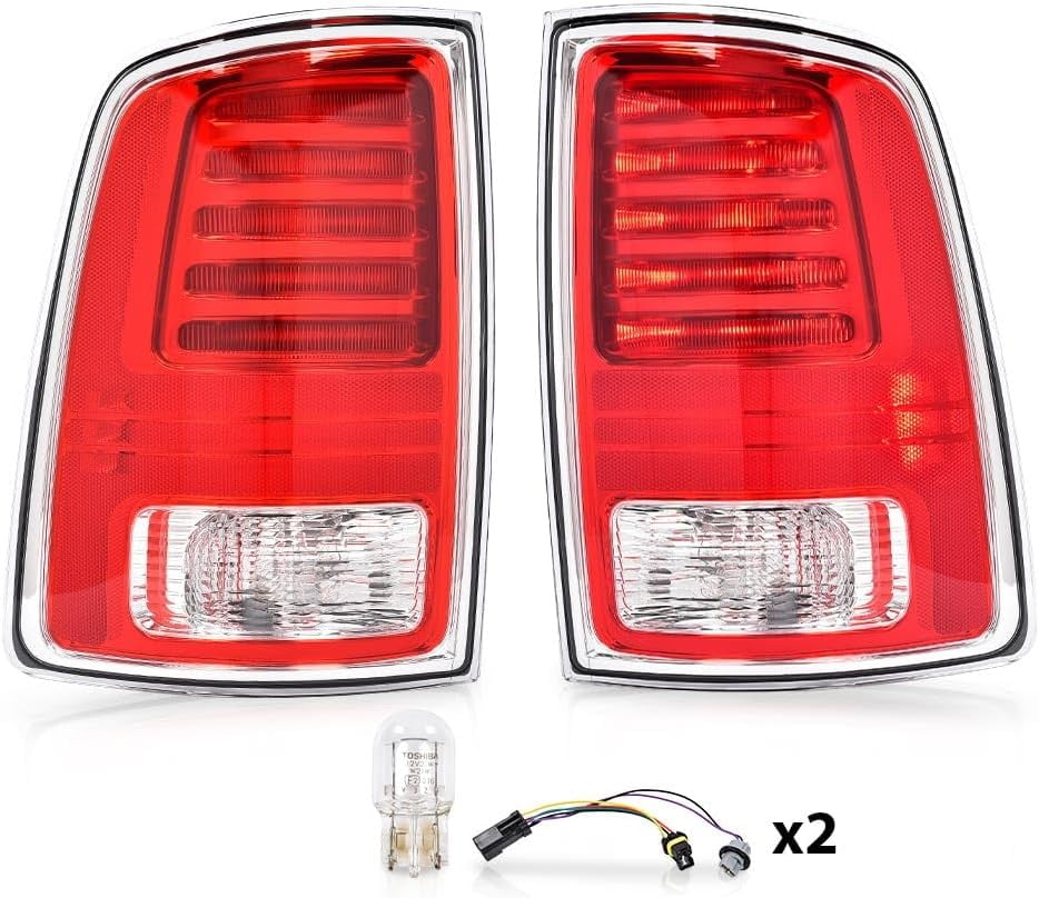 CHEDA Pair LED Tail Lights Left and Right Compatible with Dodge Ram ...