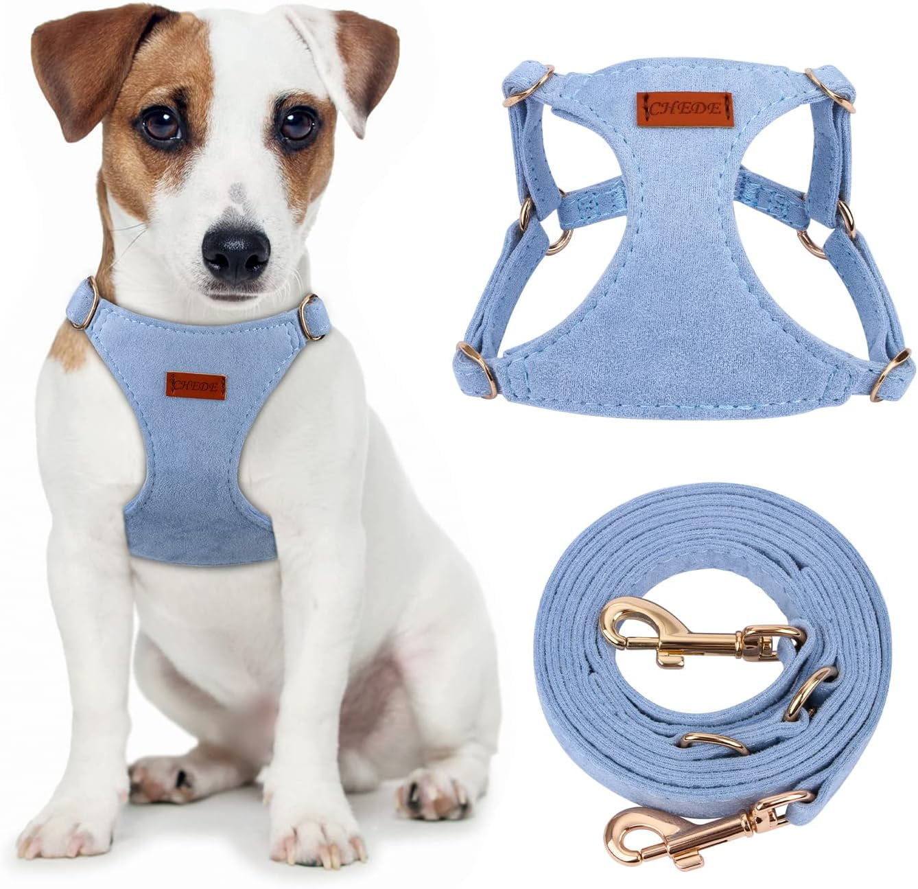 CHEDE No Pull Puppy Harness and Multifunction Dog Leash Set- 8 Colors ...