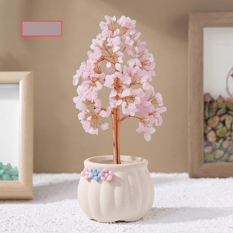 CHEDFAY Natural 7 Chakra Crystal Tree Money Tree Feng Shui Gemstone ...