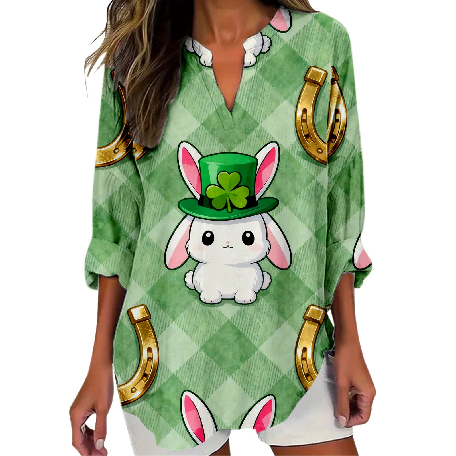 CHEEKEY St. Patrick's Day Green Themed Top for Women 2026 New ...