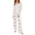 CHEEKEY Under $20 2026 Valentine's Cozy Heart Print Pajama Sleepwear ...
