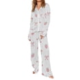 CHEEKEY Under $20 2026 Valentine's Cozy Heart Print Pajama Sleepwear ...