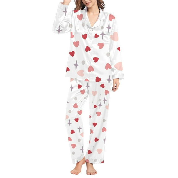 CHEEKEY Under $25 2026 Valentine's Cozy Sleepwear Set: Women's Loose ...