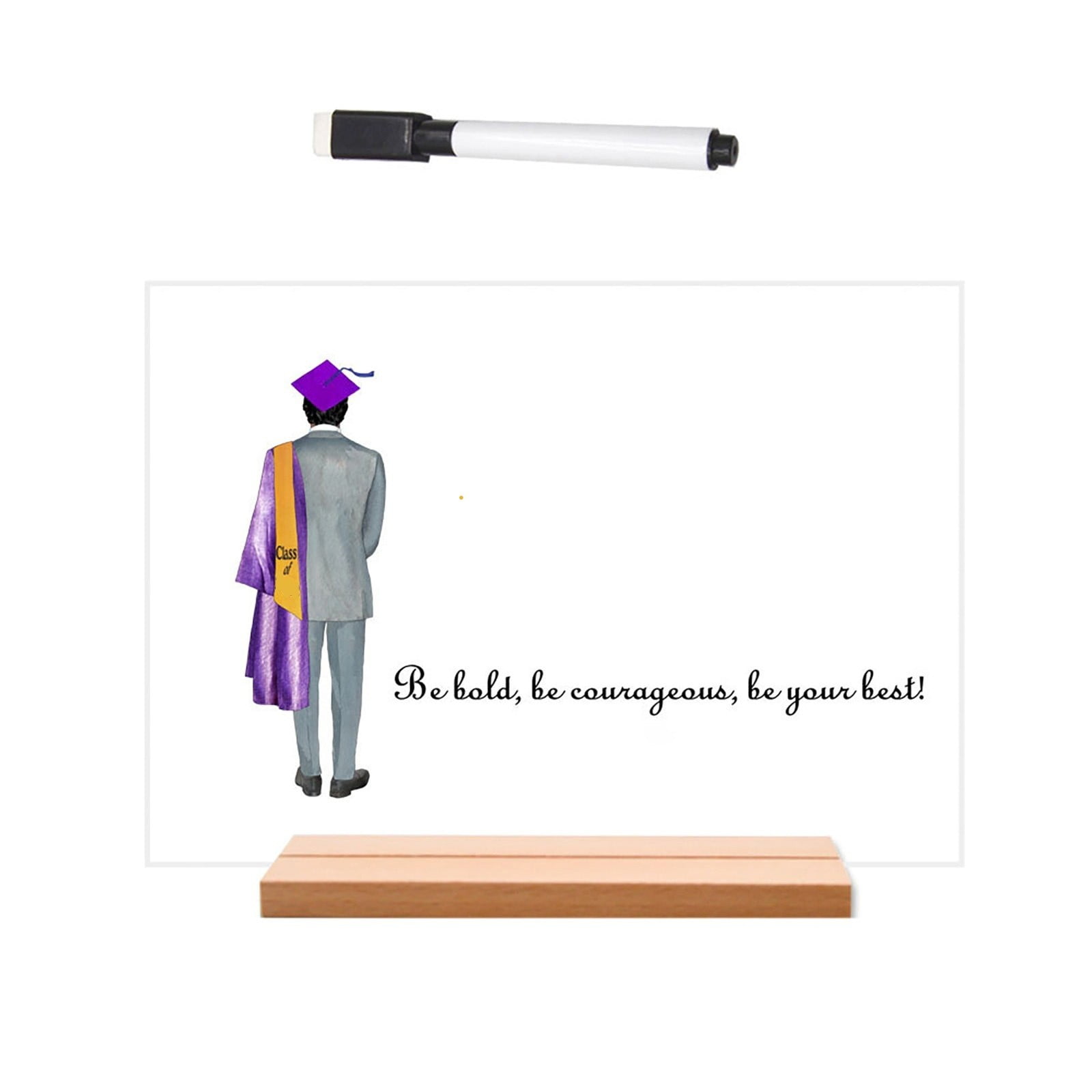 CHEEPUM 5ml Acrylic Graduation Season Tabletop Display With Erasable ...
