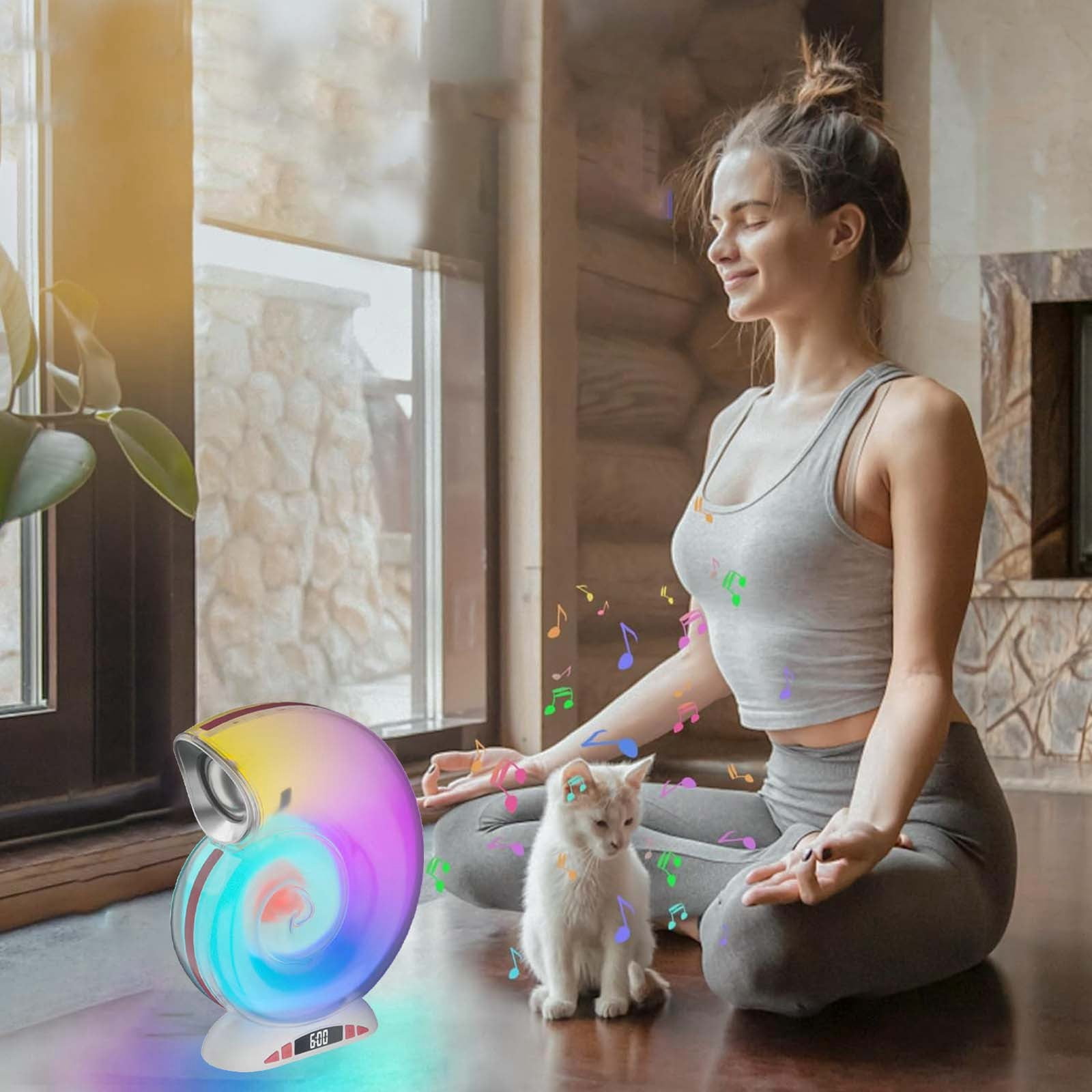 CHEEPUM Bathroom Speakers Conch Speaker Small Computer Desktop Speaker ...