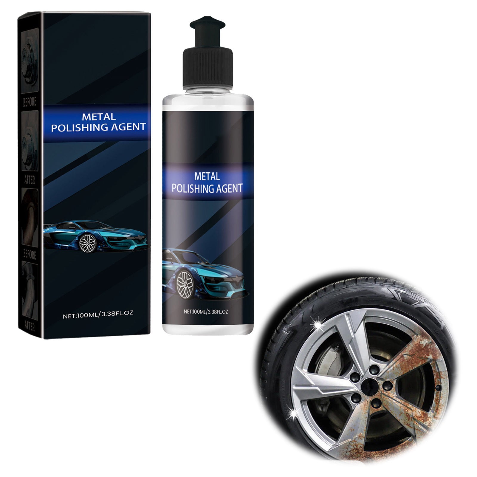 CHEEPUM Car Protectant Wipes Interior Metal Agent Car Metal Agent And ...