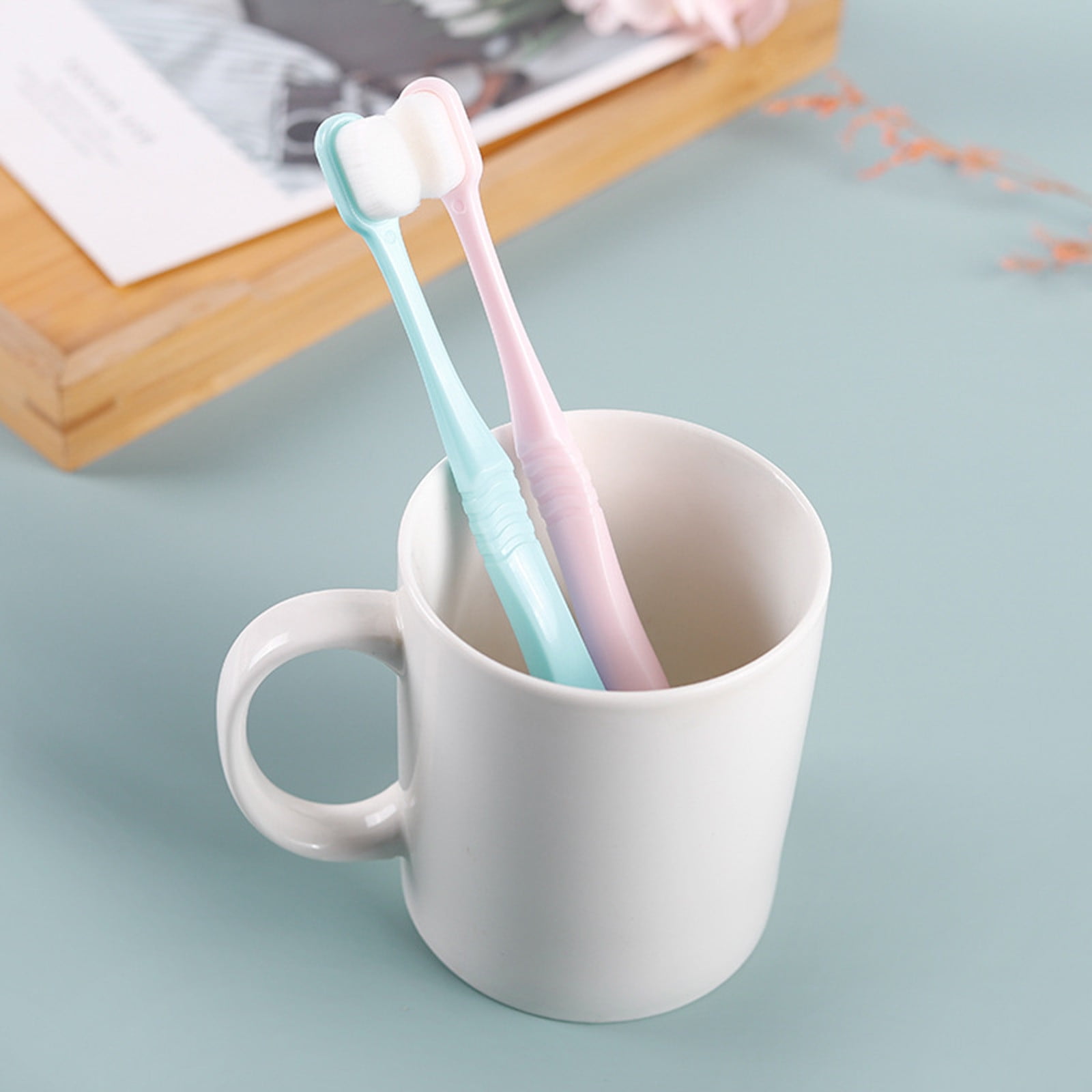 CHEEPUM Extra Soft Toothbrush Nano Toothbrush For Sensitive Gums Micro ...