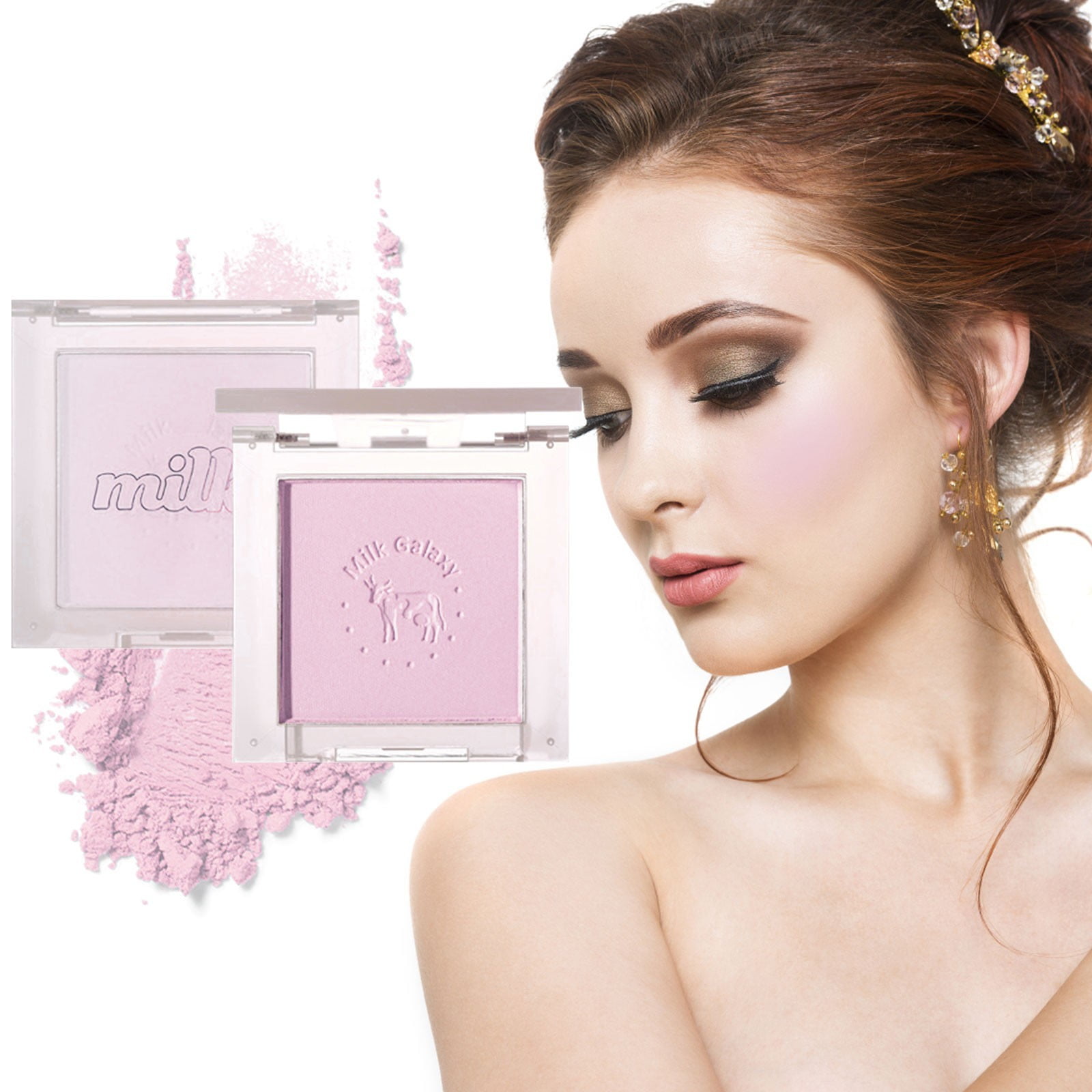 CHEEPUM Face And Eye Gloss Milk Galaxy Soft Mist Plate Small And ...