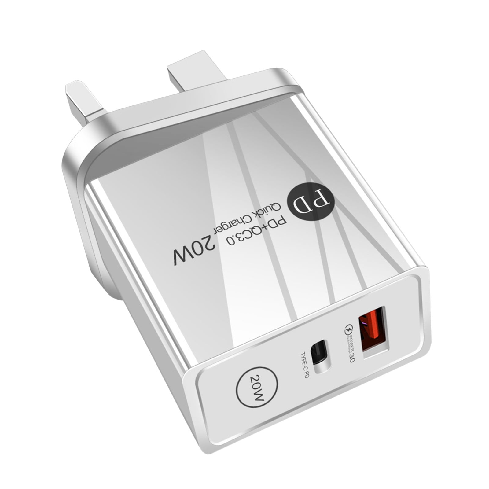 CHEEPUM Folding Plug Adapter PD20W Type-c+QC3.0USB Mobile Phone ...