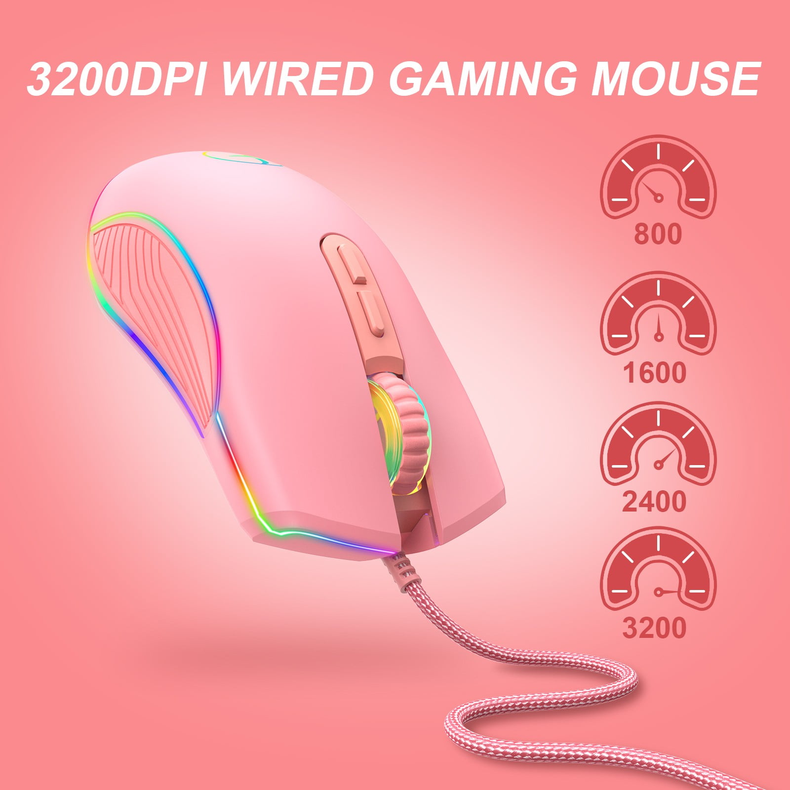 CHEEPUM Gaming Lap Board 4 Kinds Of RGB Luminous Gaming Wired , 7 ...