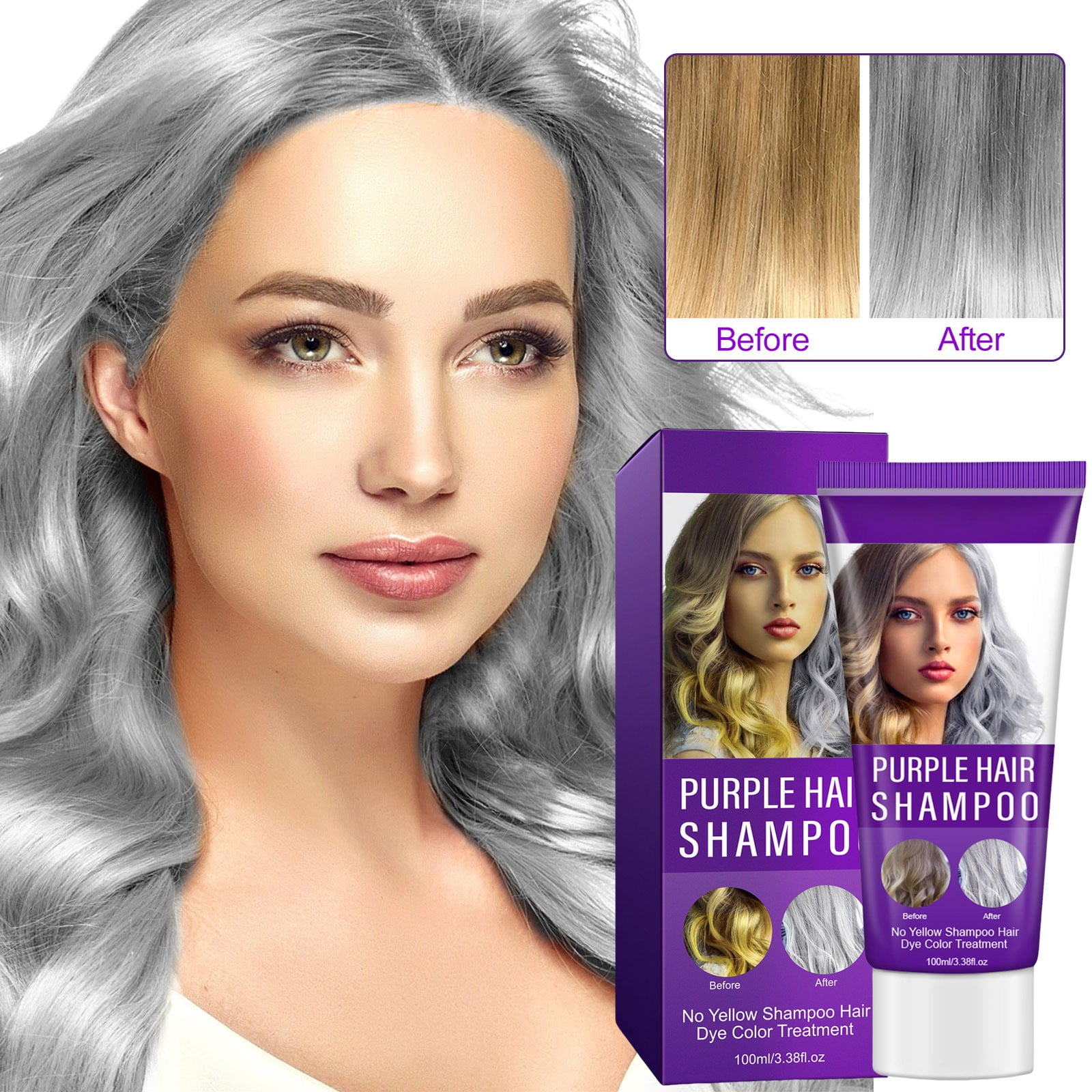 CHEEPUM Hair Coloring for Hair Gray Violet Transformative Hair Color ...