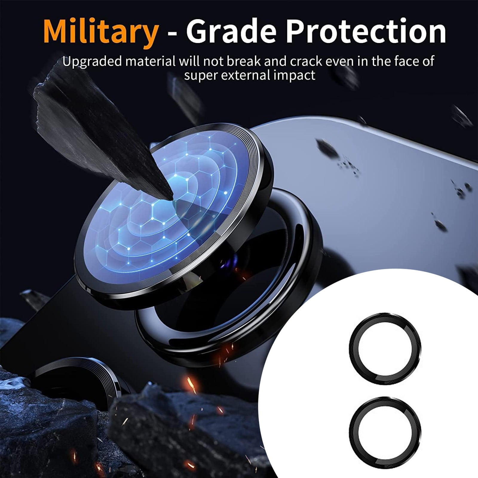 CHEEPUM Metal Eye Lens Covers For Tablets 2 Pack High Clarity Scratch ...