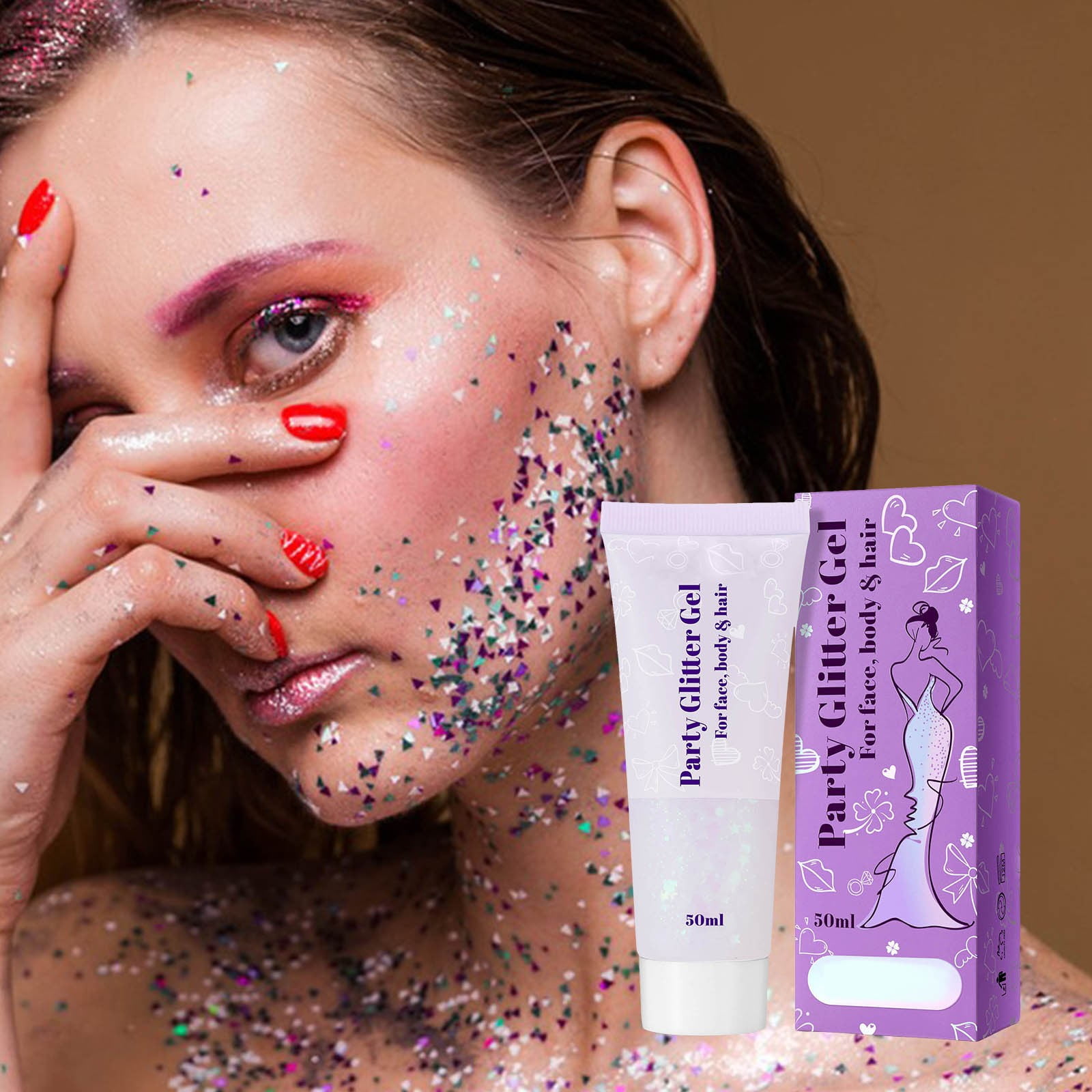 CHEEPUM Scar Wax Big Tub Glitter Gel Tube Pack Nightclub Party Party ...