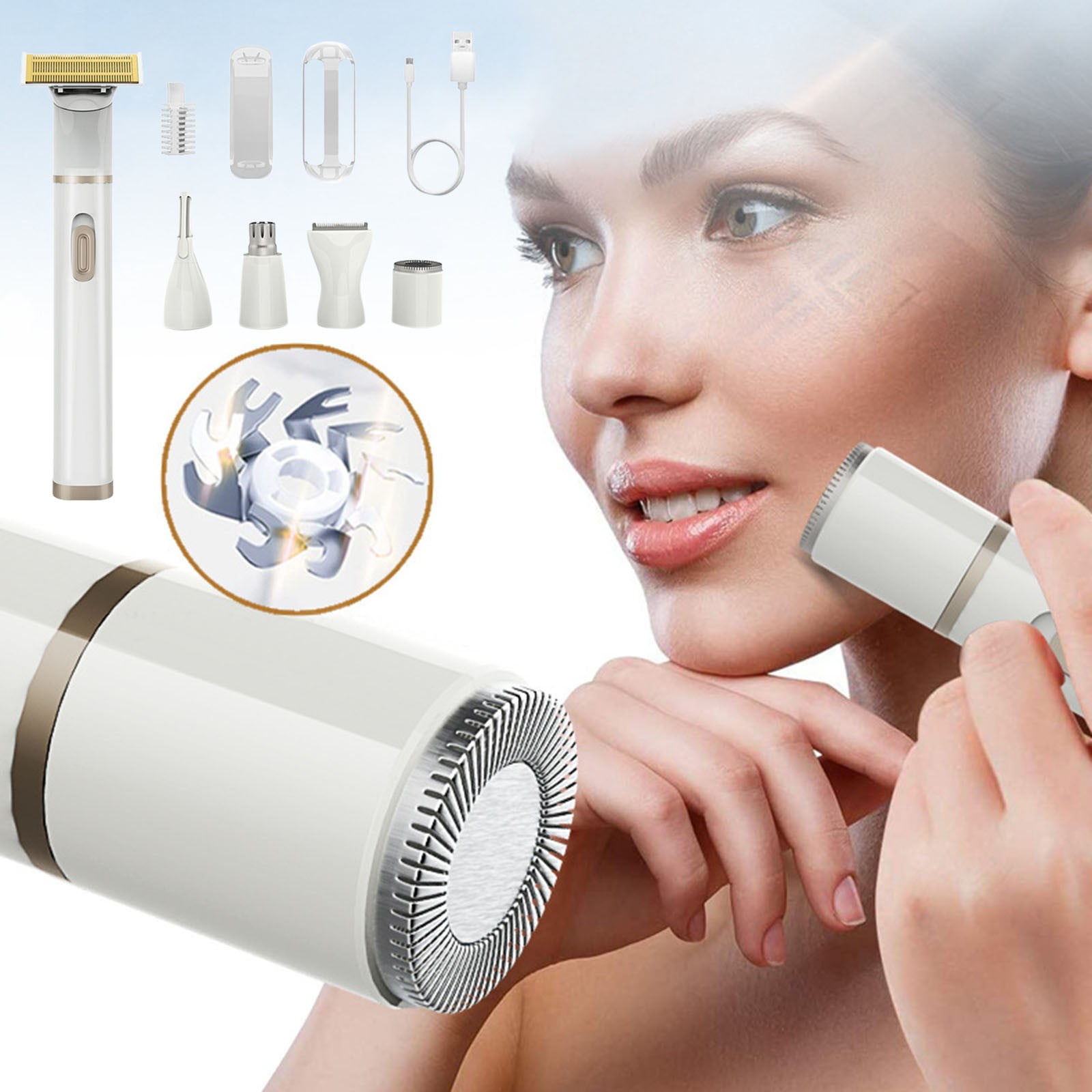 CHEEPUM Waxing Stick 5 In 1 Multifunctional Shave Wool Implement ...