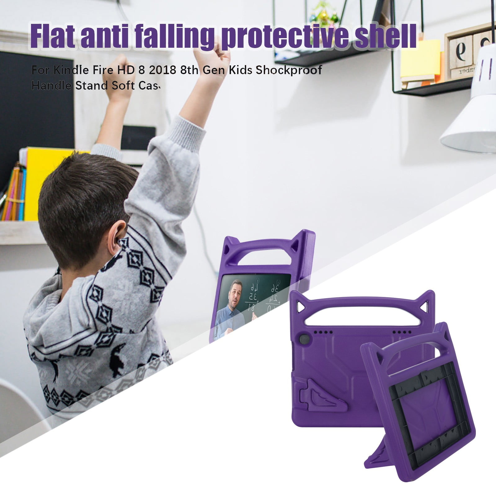 CHEEPUM Fire Stick Charger 2018 8th Shockproof For 8 Handle Kids Stand ...