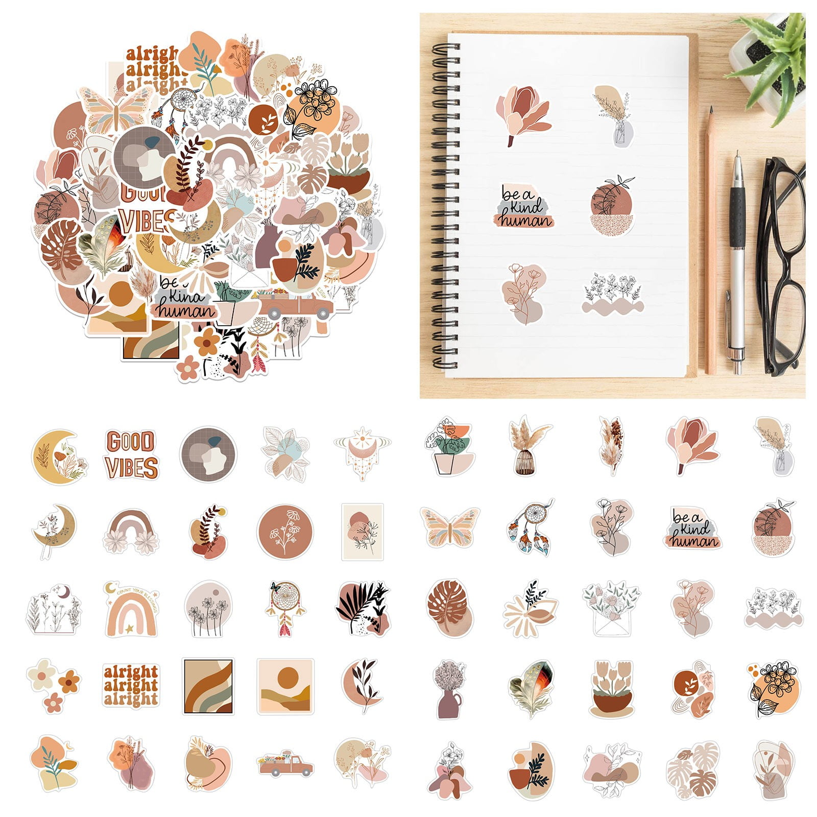 CHEEPUM on Your Left Decal Stickers 50 Bohemian Stickers Can Decorate ...