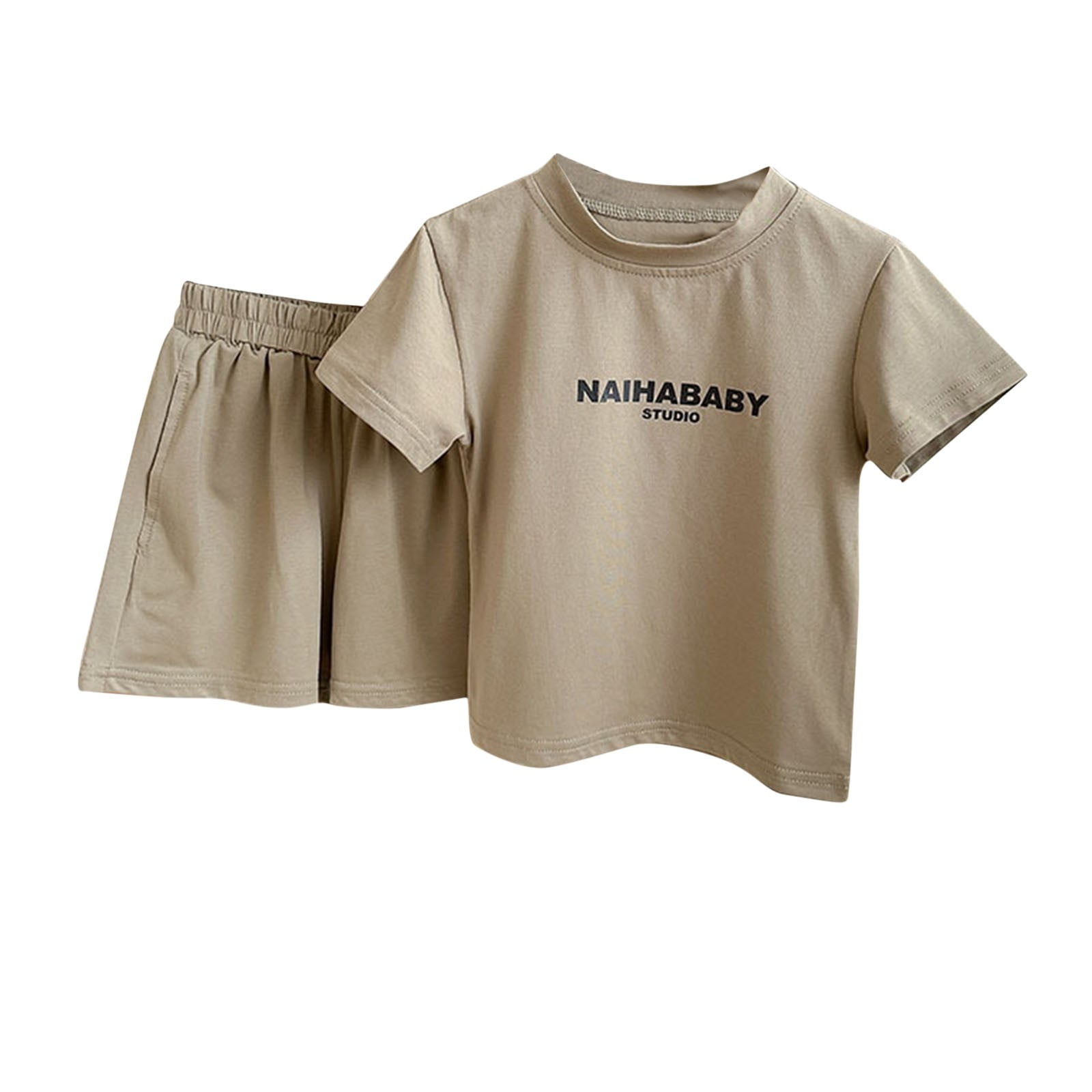 CHEEREAM Baby Boy Girl Shorts Set Summer Clothes Short Sleeve Letter ...
