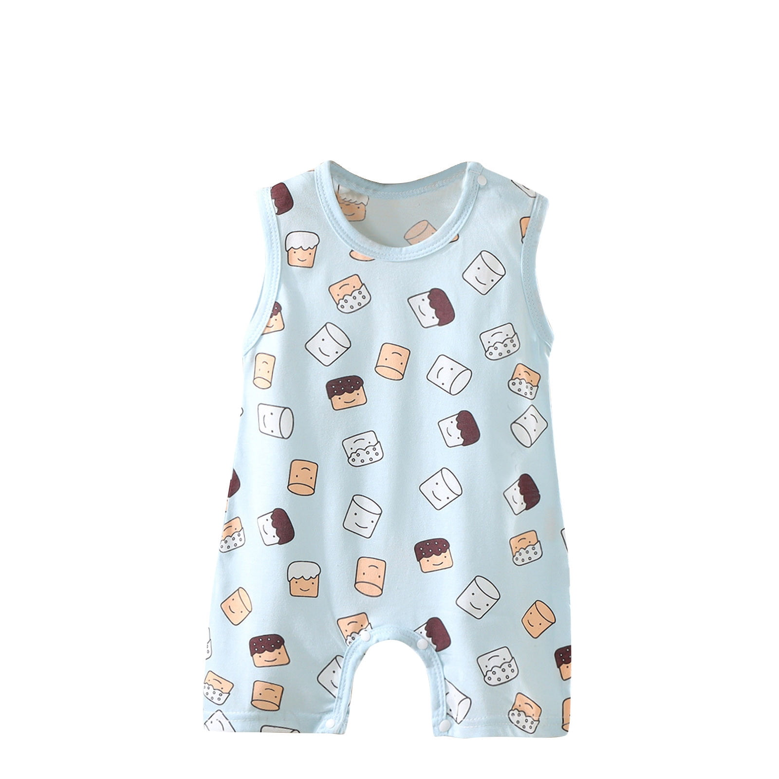 CHEEREAM Baby Spring New Onesie Newborn Crawling Clothes Sleeveless ...