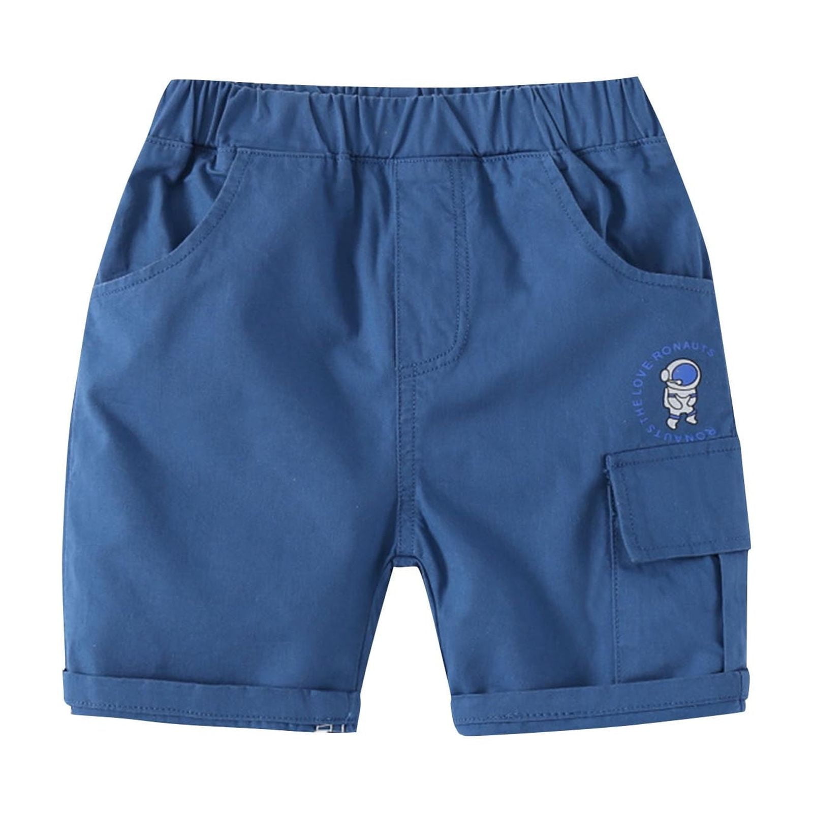 CHEEREAM Boy's Baggy Cargo Shorts Straight Leg Cool Shorts Flap Pocket ...