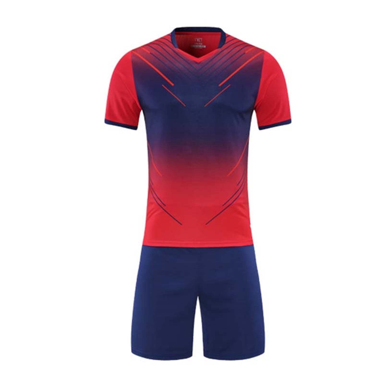 CHEEREAM Football Jerseys Sets for Boys Short Sleeve Crew Neck Fitness ...