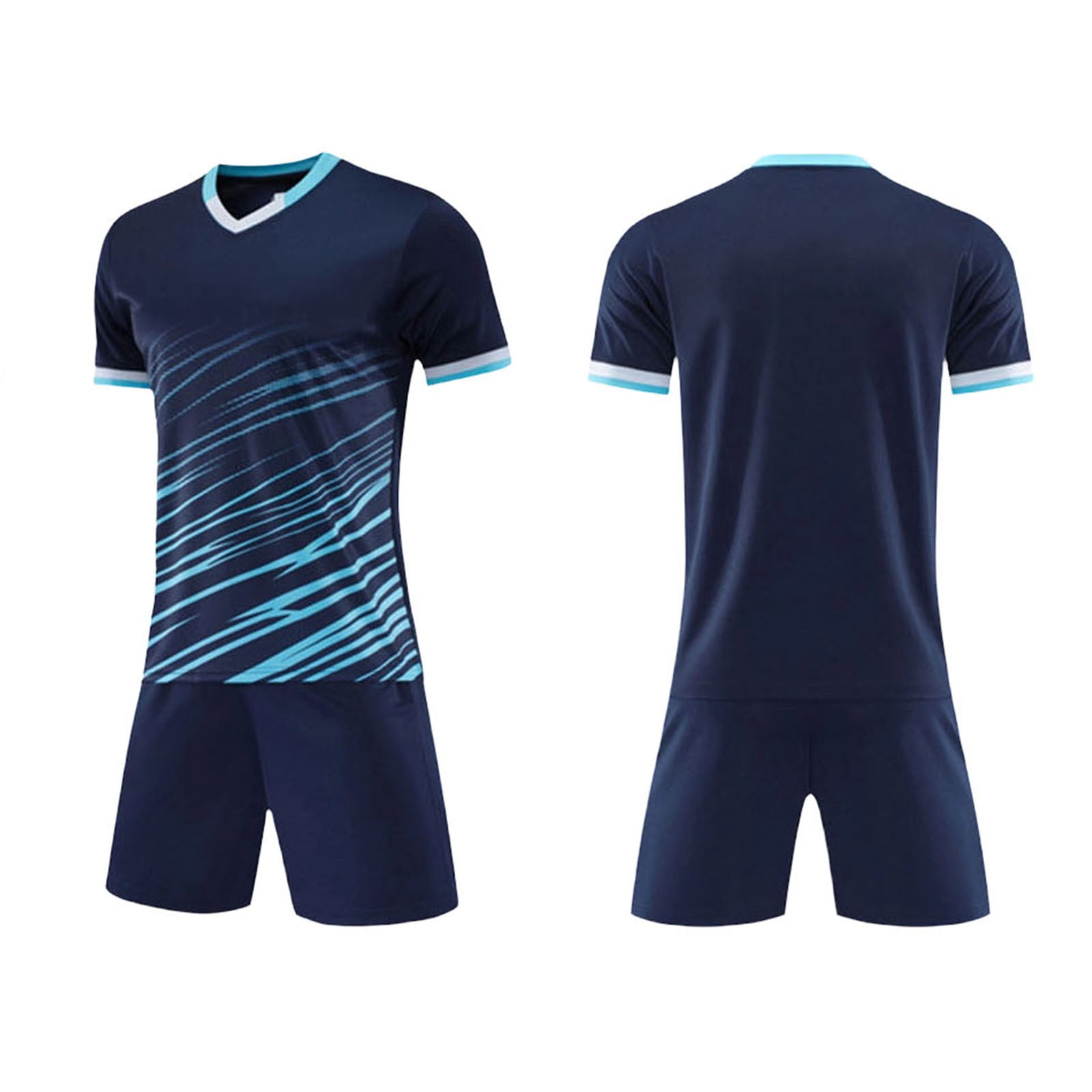 CHEEREAM Football Jerseys Sets for Boys Short Sleeve Crew Neck Fitness ...