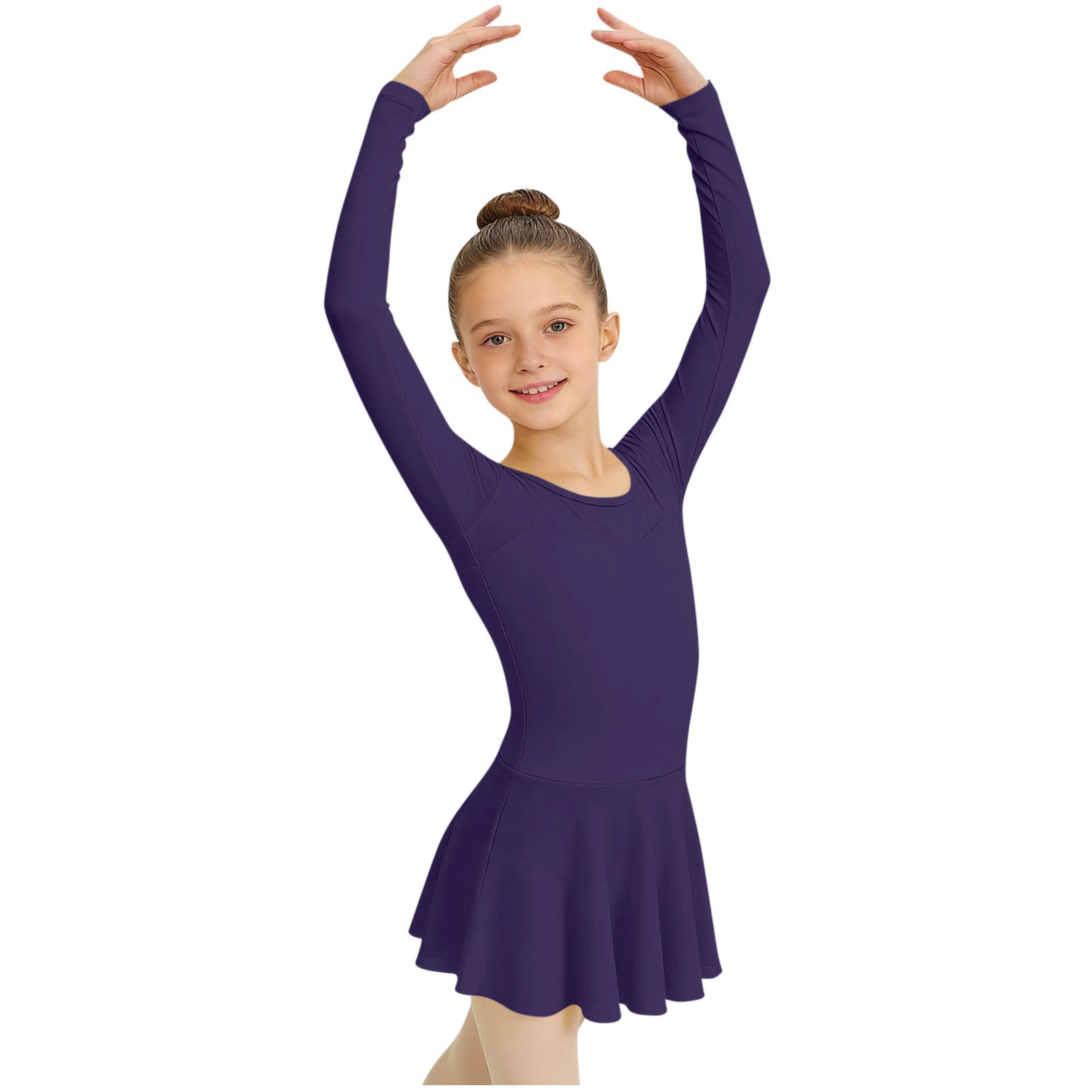 CHEEREAM Girls Ballet Leotard Dress Kids Stretchy Soft Gymnastics ...