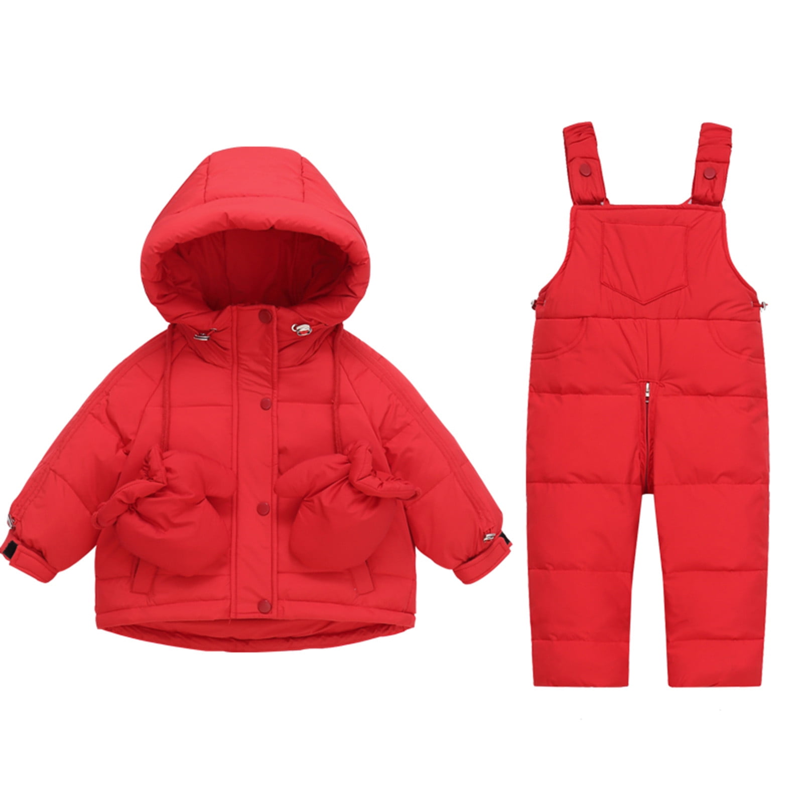 CHEEREAM Girls' Heavyweight Insulated Snowsuit Toddlers Essential ...