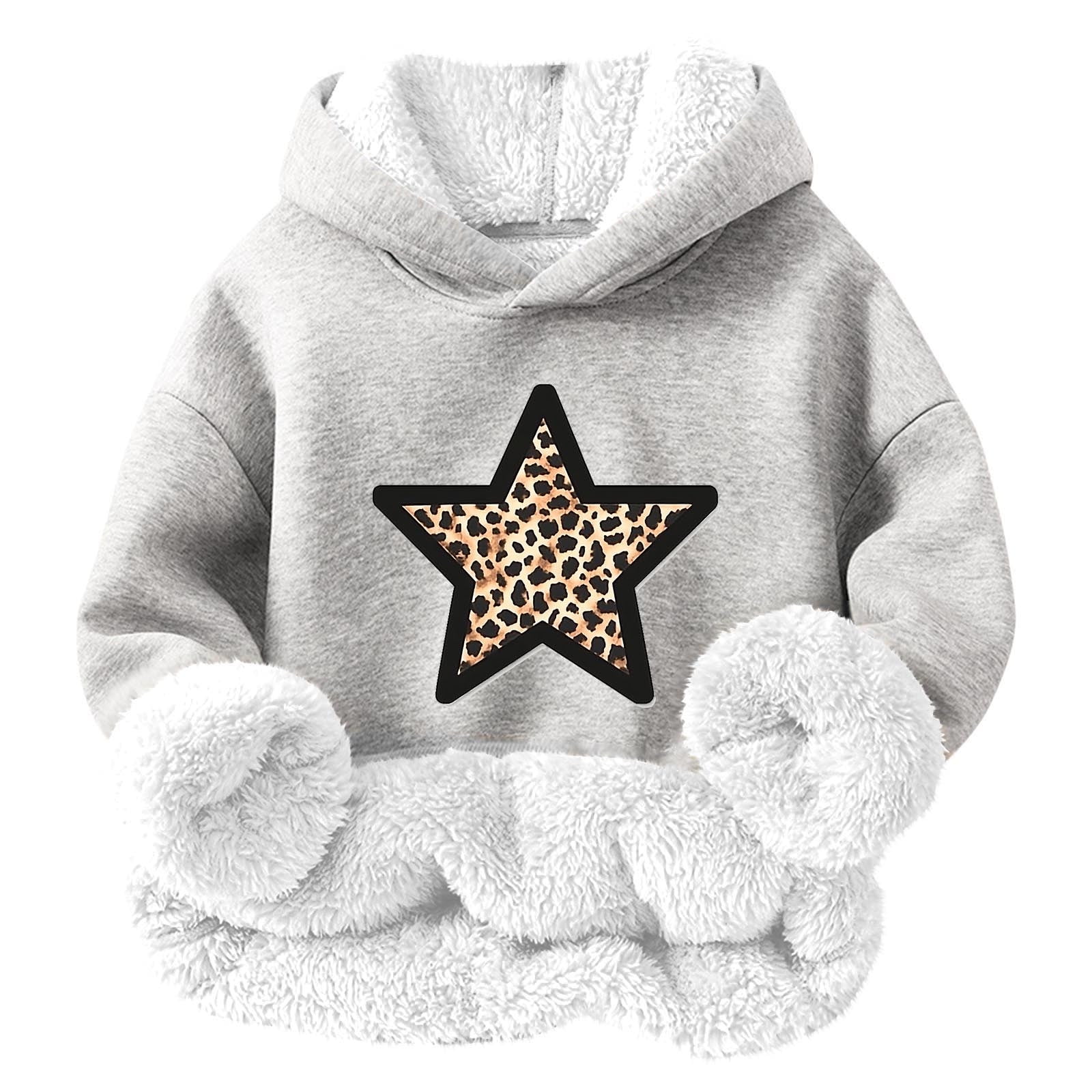 CHEEREAM Hoodies for Teen Girls Fleece Lined Sherpa Hooded Sweatshirt ...
