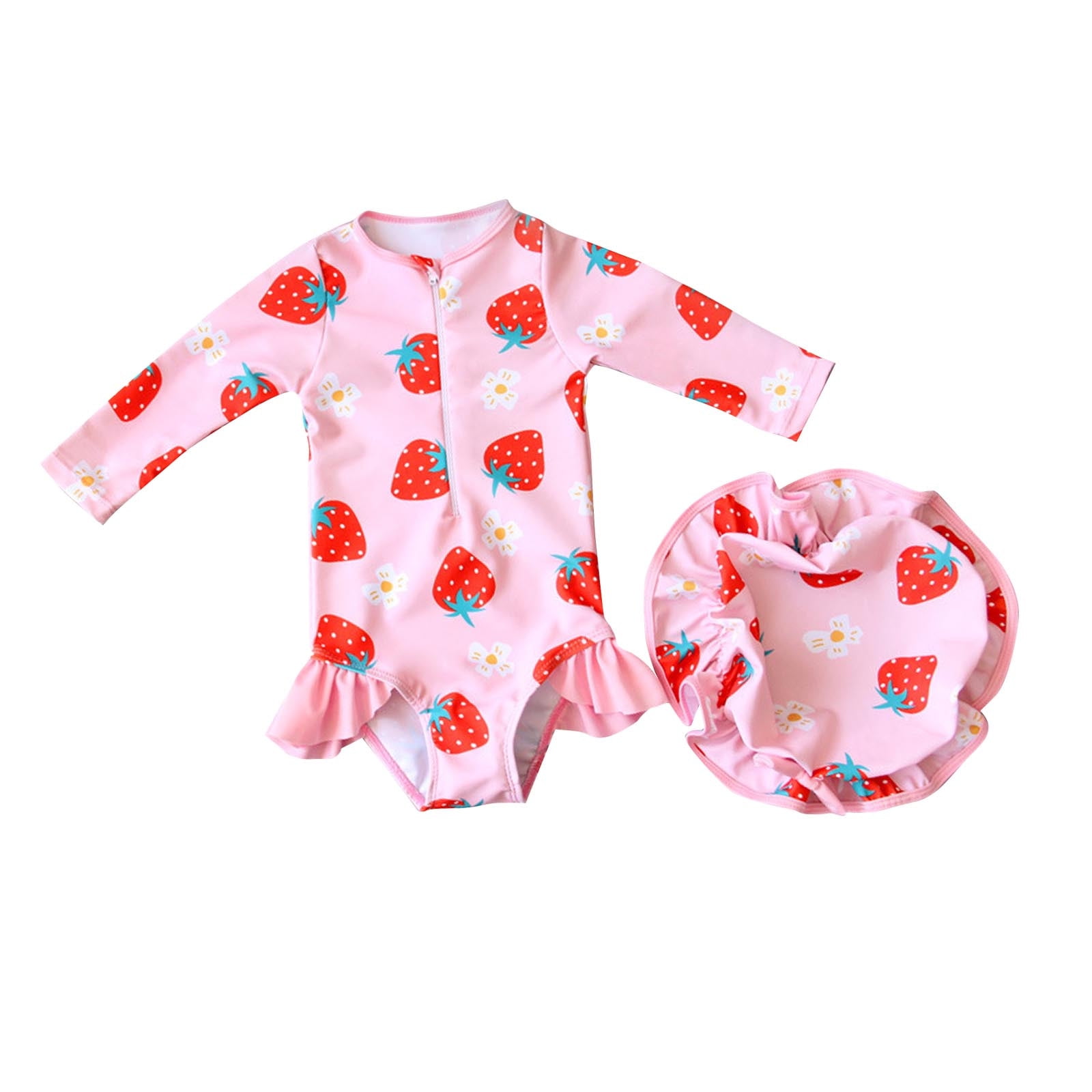 CHEEREAM Infant Toddler Baby Girl One-Piece Swimsuit Floral Print ...