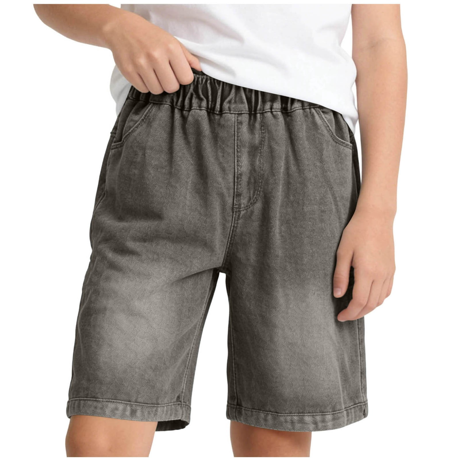 CHEEREAM Kids Baggy Shorts Wide Leg Sport Adjustable Waist Bottoms ...