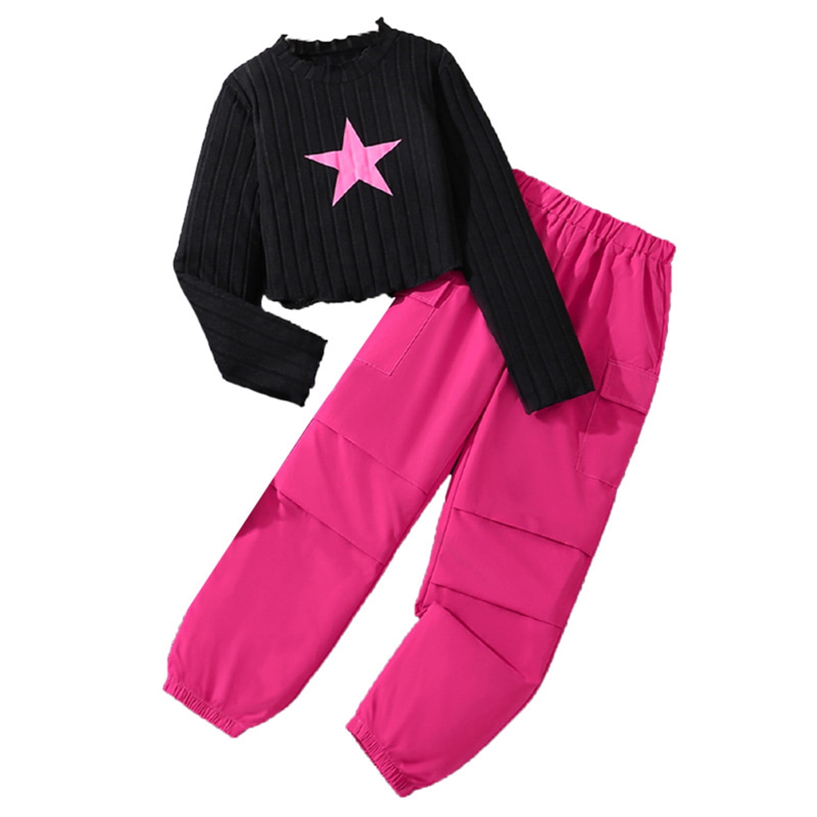 CHEEREAM Kids Girl Clothes Kids Girl Outfit Fall Long Sleeve Shirts ...
