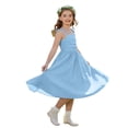 CHEEREAM Kids Spaghetti Strap Summer Flowy Dresses Layered Square ...