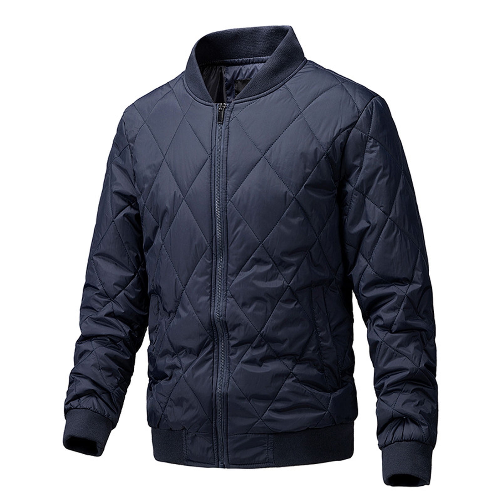 CHEEREAM Men's Diamond Quilted Puffer Down Jacket Packable Lightweight ...