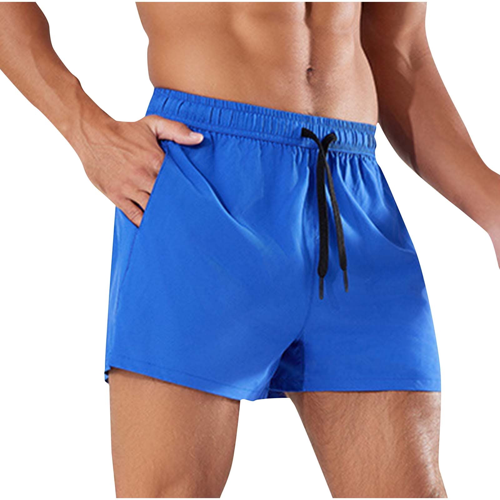 CHEEREAM Men's Swim Trunks Quick Dry Beach Shorts with Zipper Pockets ...