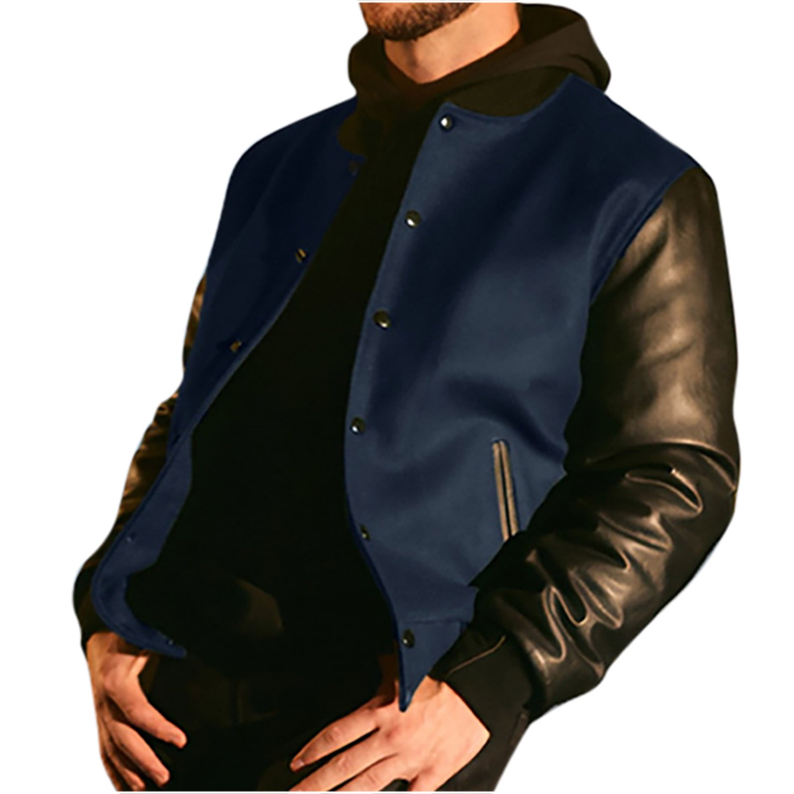 CHEEREAM Mens Varsity Letterman Baseball Bomber Retro Vintage Jacket ...