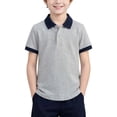 CHEEREAM Polos Shirts For Boys Short Sleeve Button Collared School ...