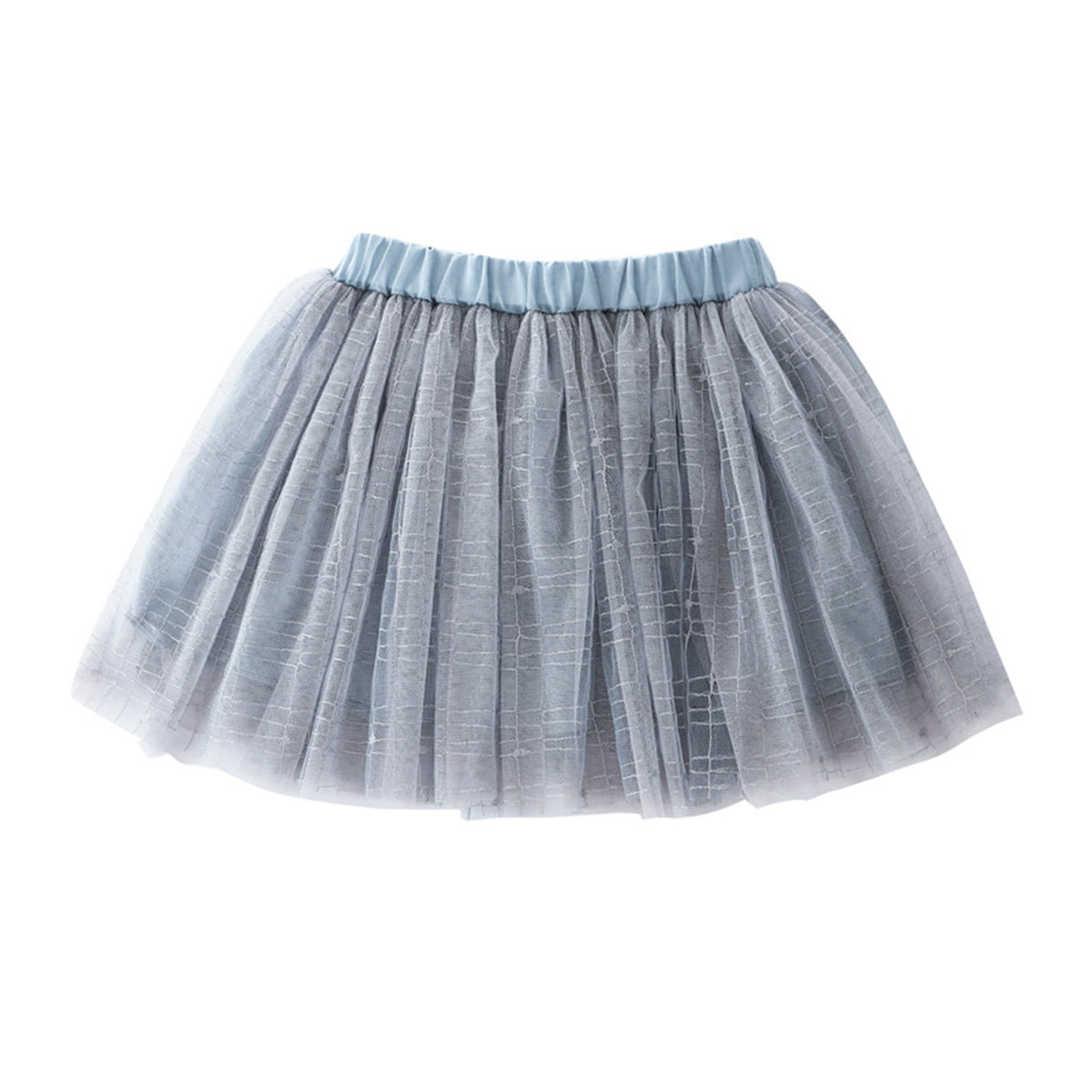 CHEEREAM Soft Plaid Tulle Tutu Skirt for Toddlers Girls Elastic Waist ...